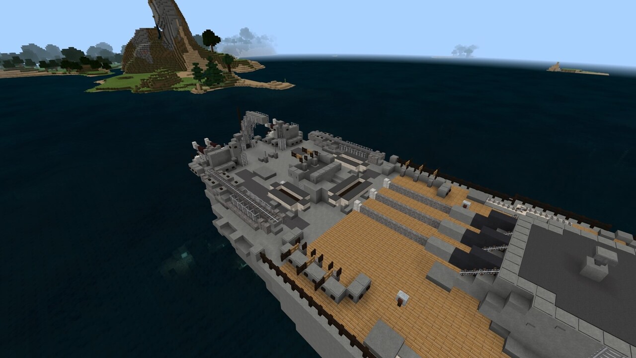 USS Alabama BB-60 1:1 Minecraft Map