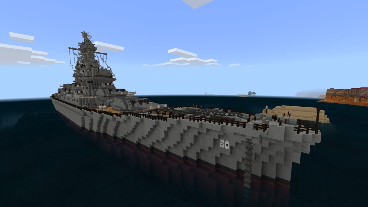 USS Alabama BB-60 1:1 Minecraft Map