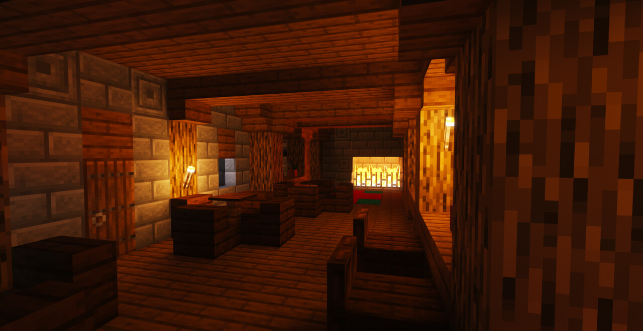 Medieval fantasy inn. (With interior) Minecraft Map