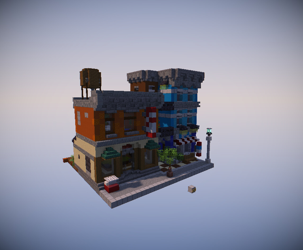 LEGO Modular "Detective's Office" Recreation Minecraft Map