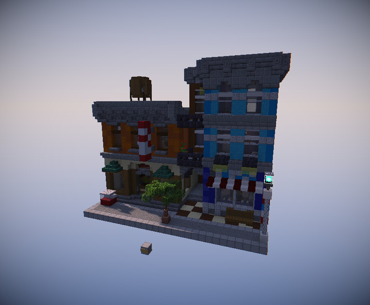 LEGO Modular "Detective's Office" Recreation Minecraft Map