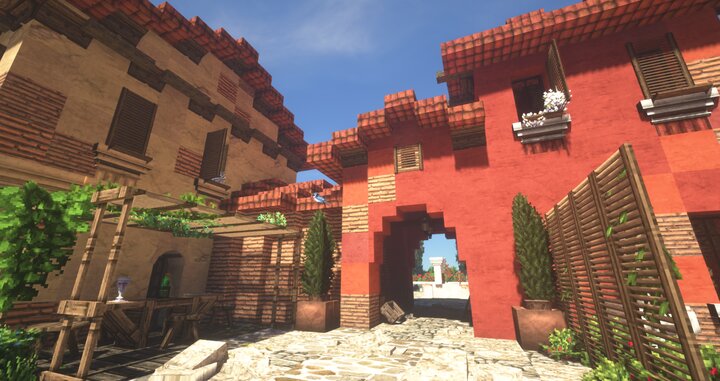 Roman style mansion Minecraft Map