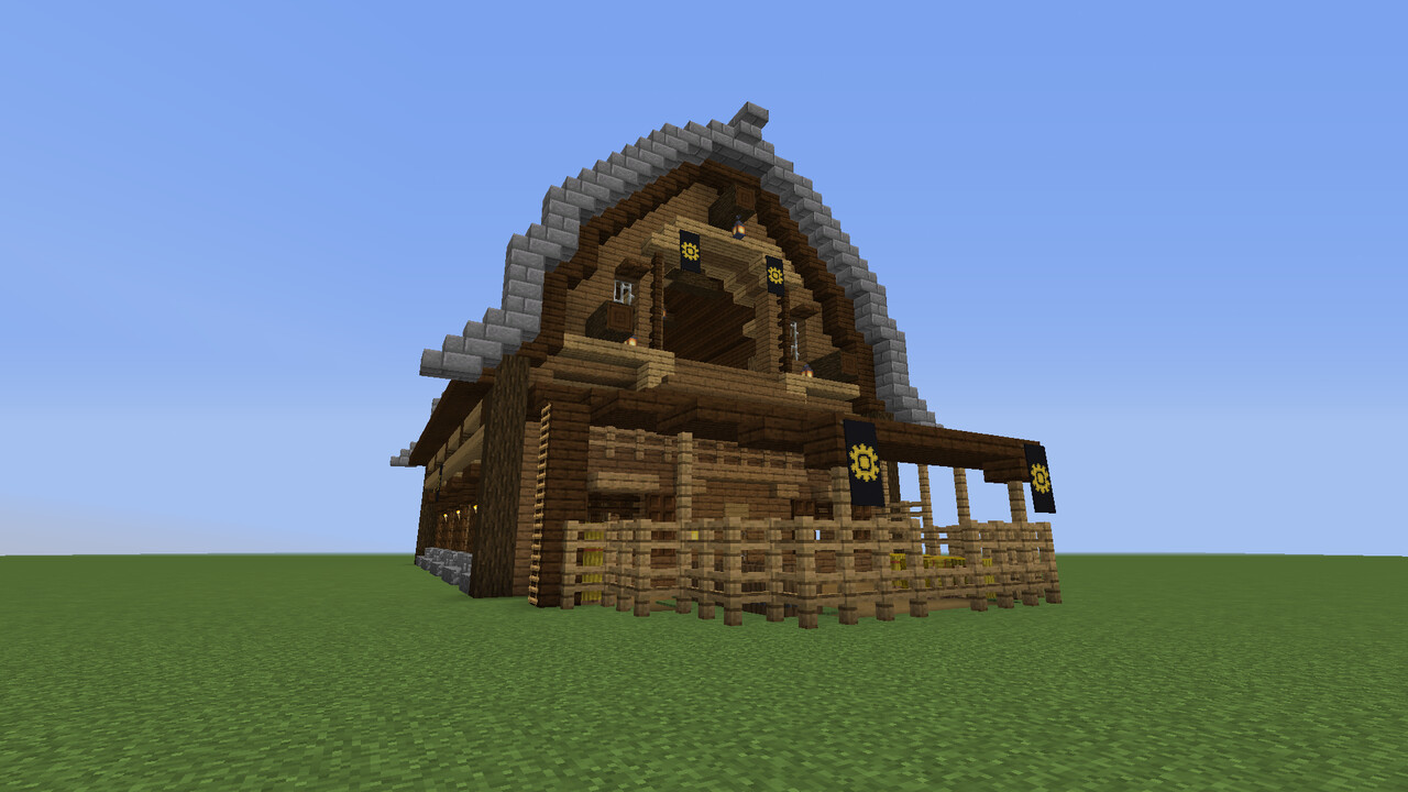 A Medieval Barn Minecraft Map