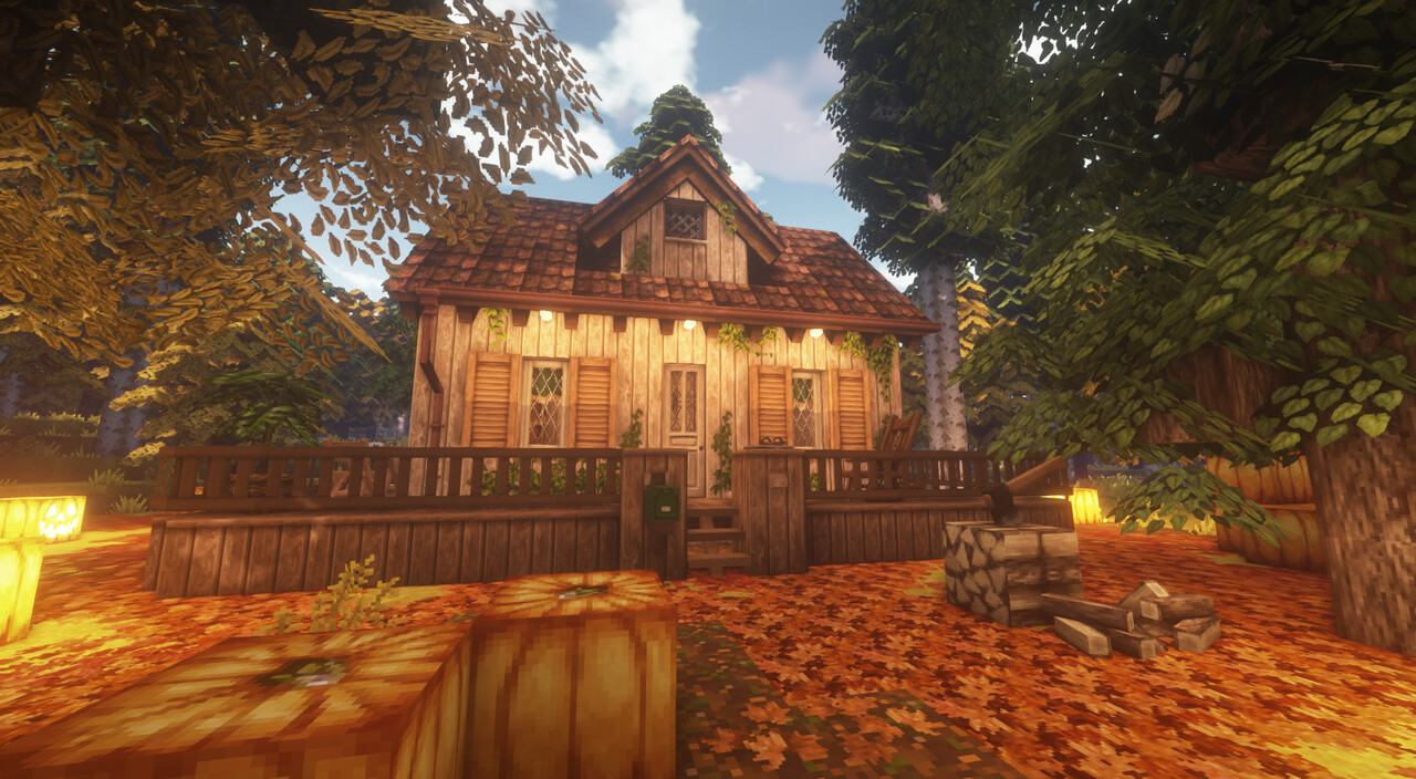 A Slow Cinnamon s̶u̶m̶m̶e̶r̶ Autumn Minecraft Map