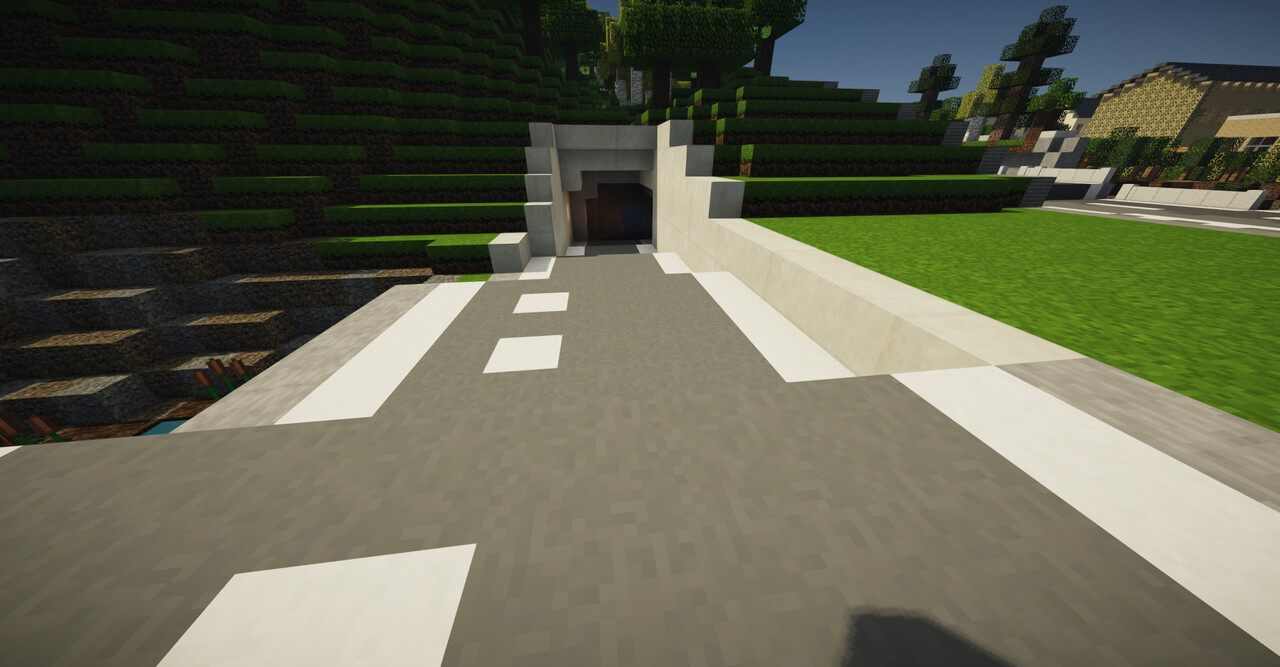 An efficient highway entry Minecraft Map
