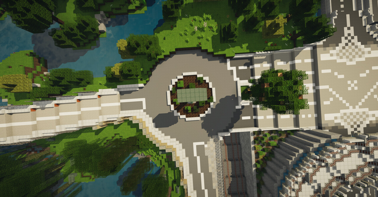 An efficient highway entry Minecraft Map
