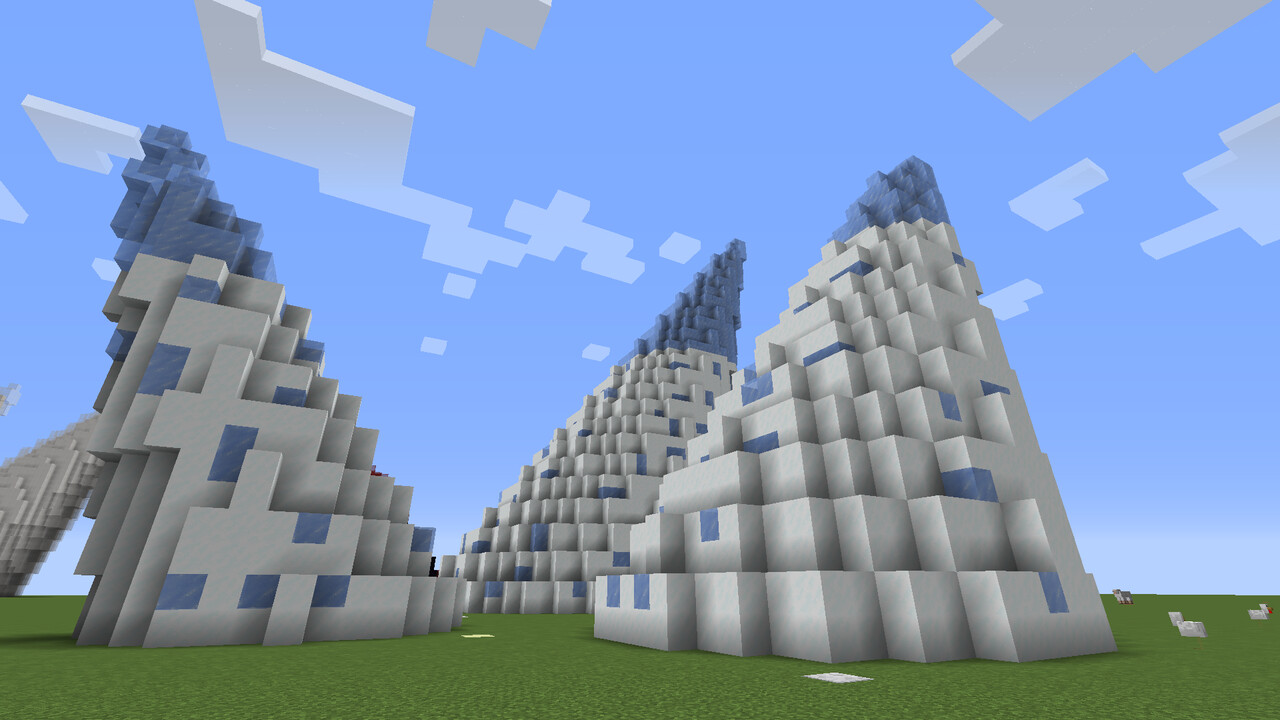 7x3 differently themed spikes Minecraft Map
