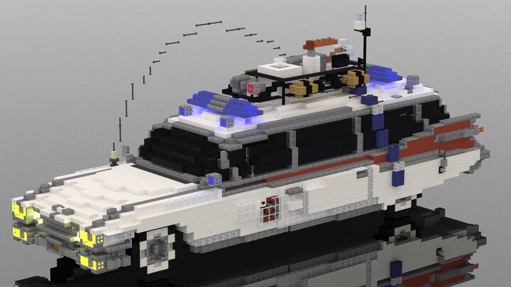 Ghostbusters Cadillac Miller-Meteor Ecto1 | 10:1 car Minecraft Map