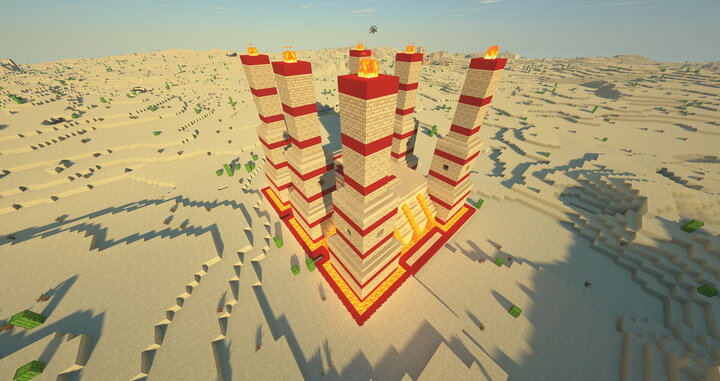 The Burning Desert - Warehouse Minecraft Map