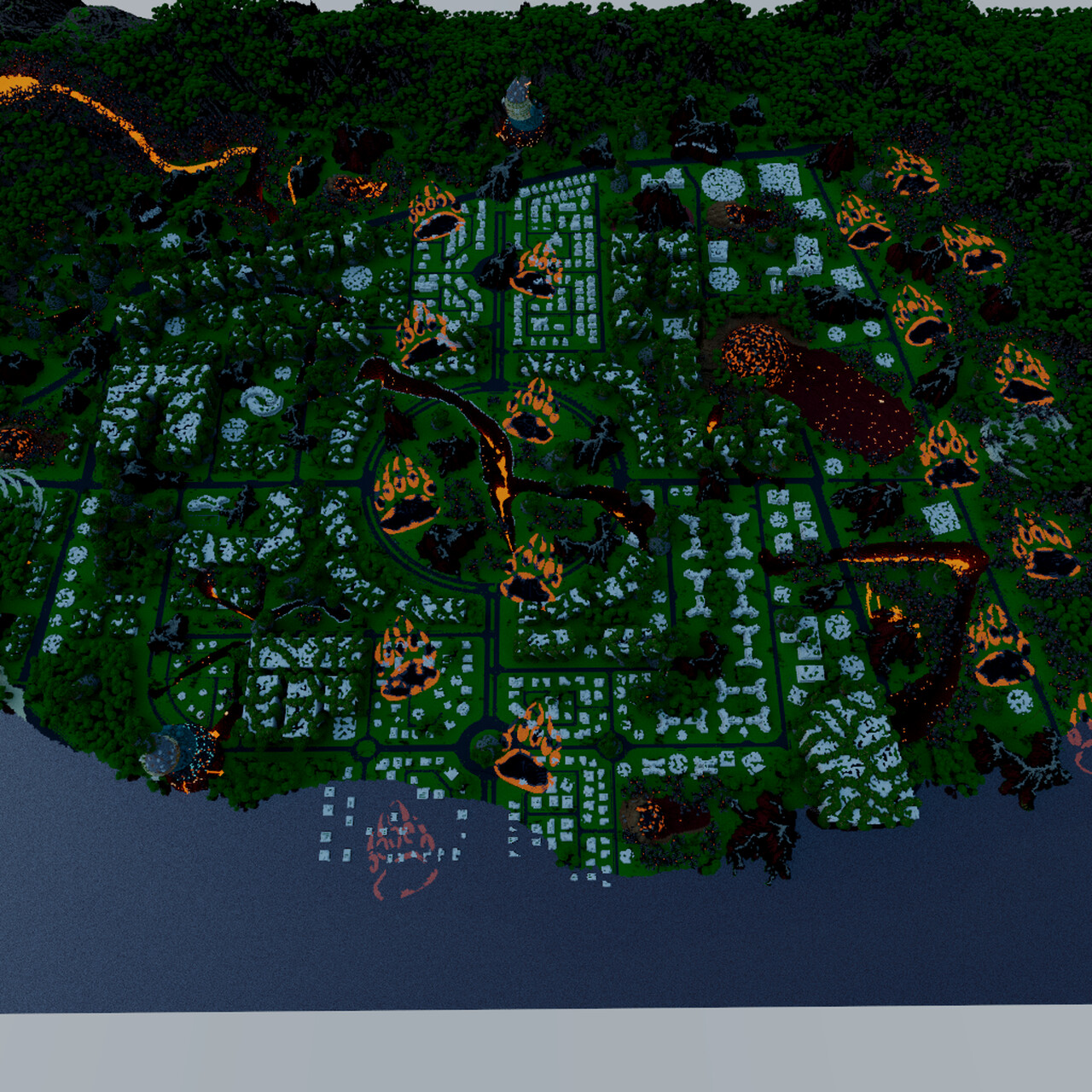 Abandoned post apocalyptic city Minecraft Map