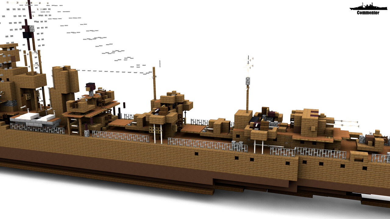 HMS Poop Ship 1:1 Scale Minecraft Map