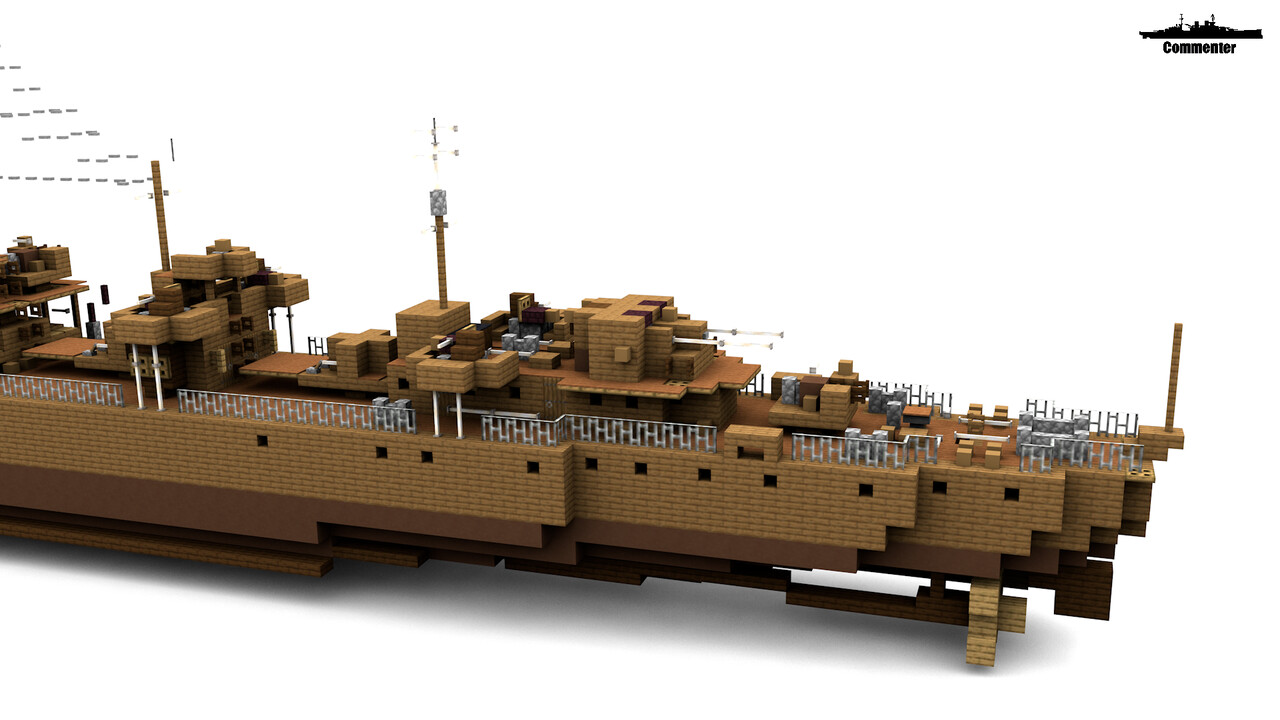 HMS Poop Ship 1:1 Scale Minecraft Map