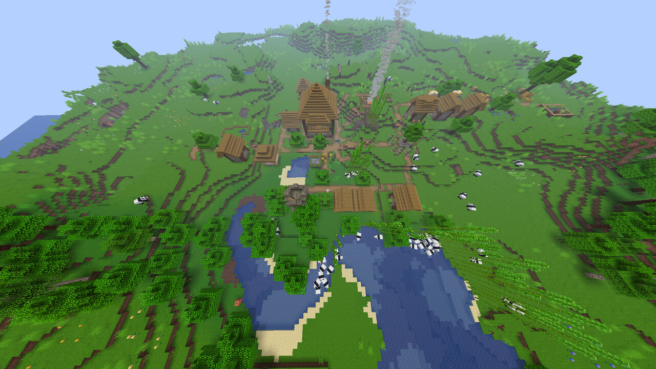Village House (and upgraded village) Minecraft Map