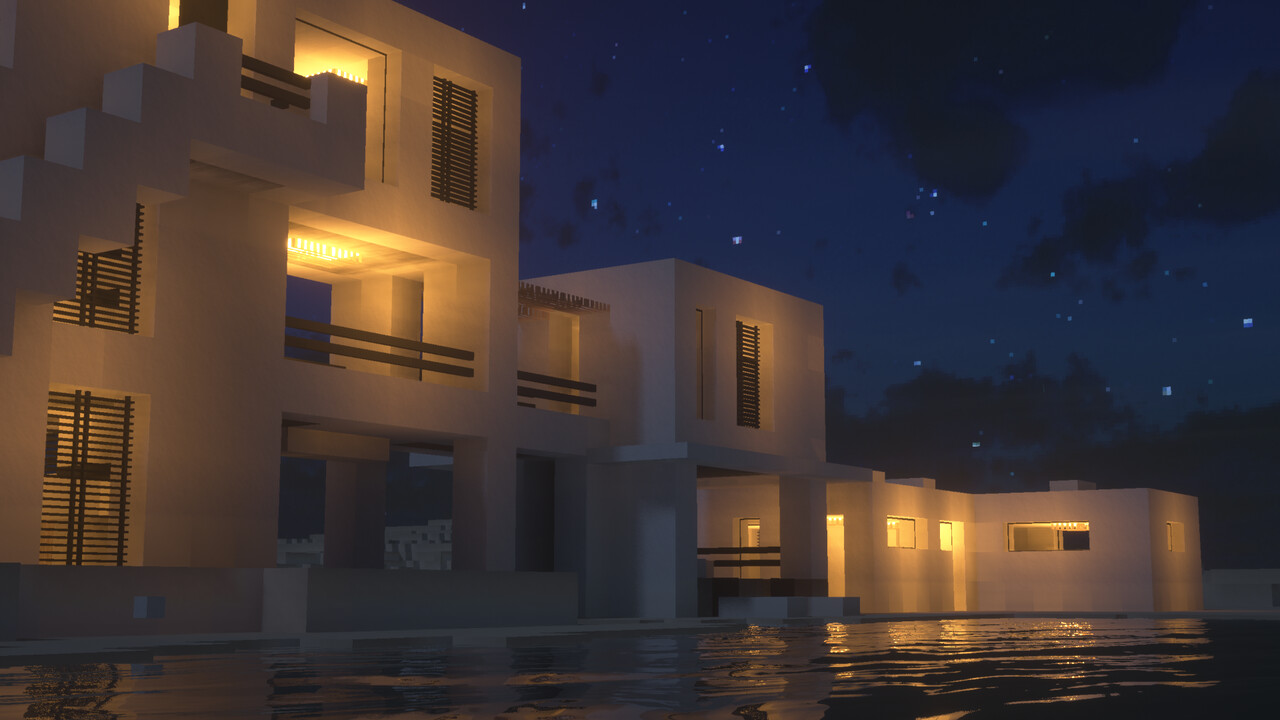 Modern beach house Minecraft Map