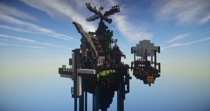 Sky Island fantasy house Minecraft Map