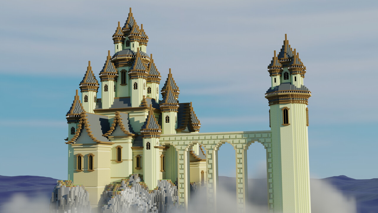 Ocean Island Castle Minecraft Map