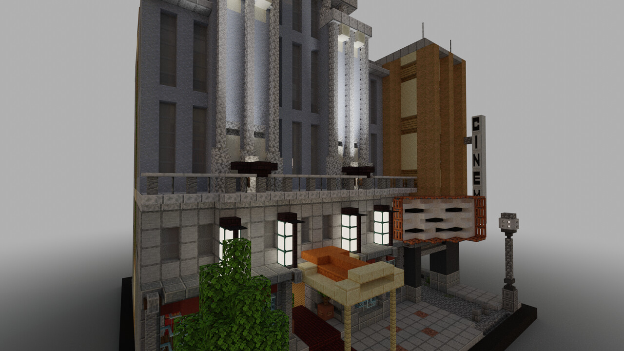 20´s Cinema | Minecraft Town House Minecraft Map