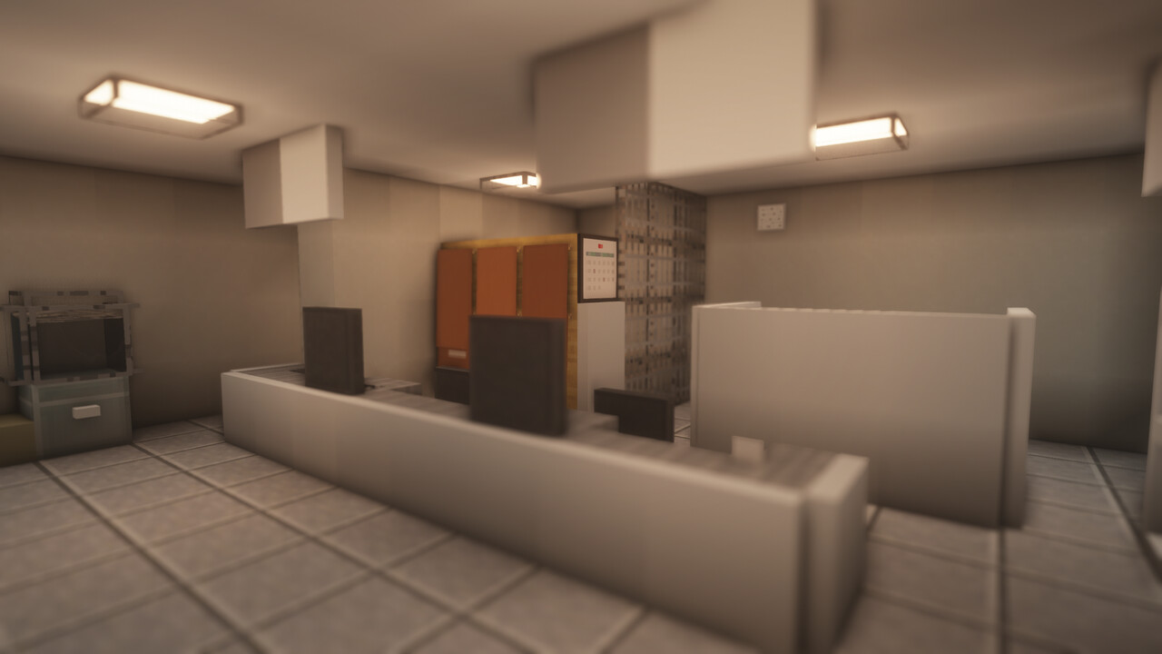 Police substation in the park Minecraft Map