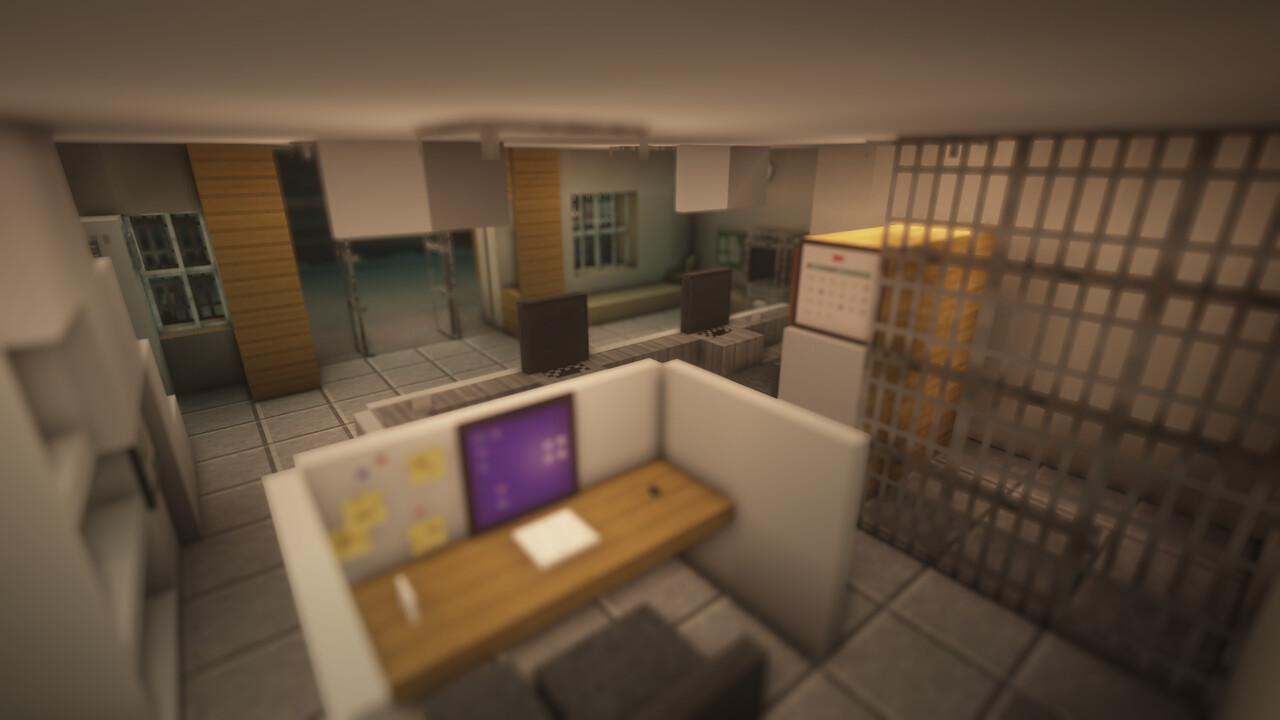 Police substation in the park Minecraft Map