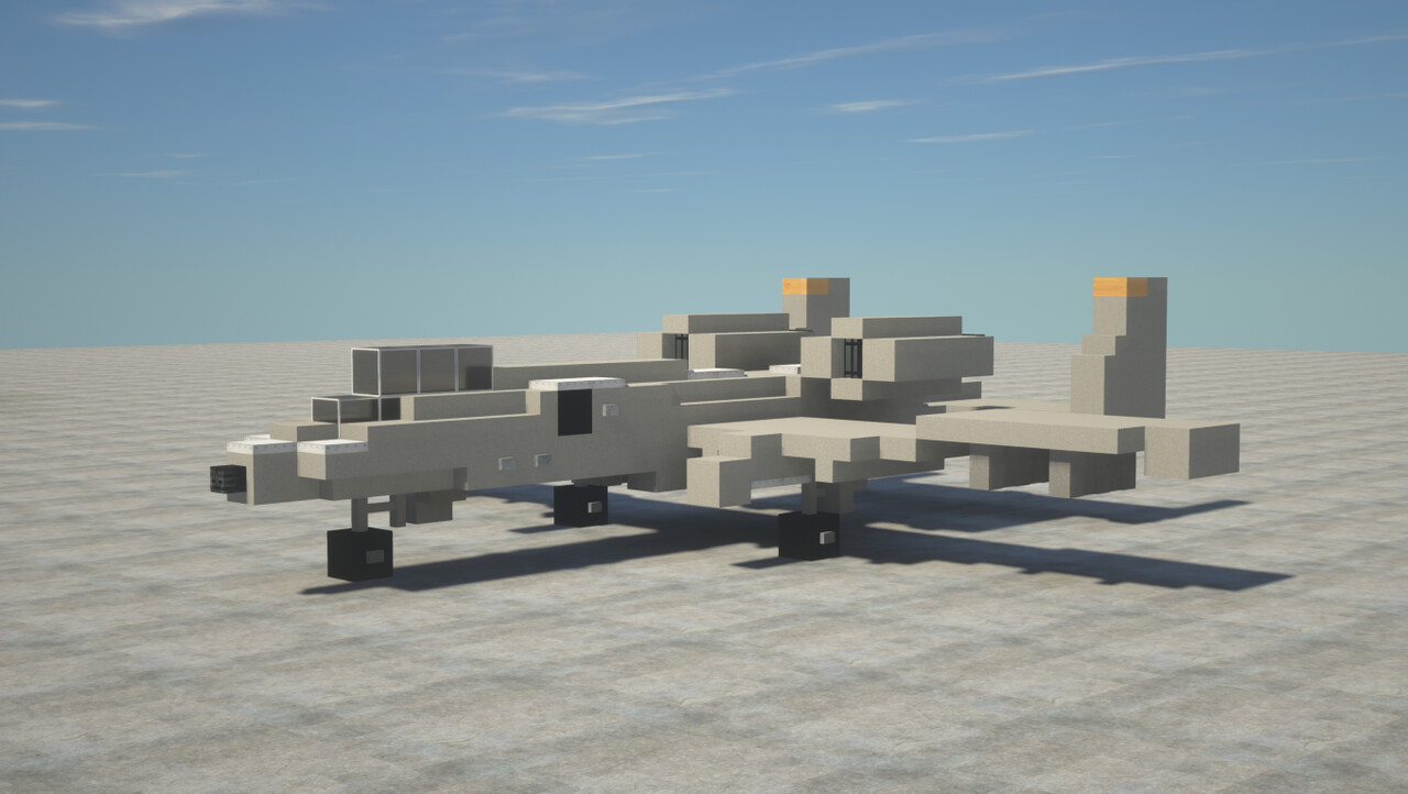 Fairchild Republic A-10 Thunderbolt "A-10 Warthog" Minecraft Map