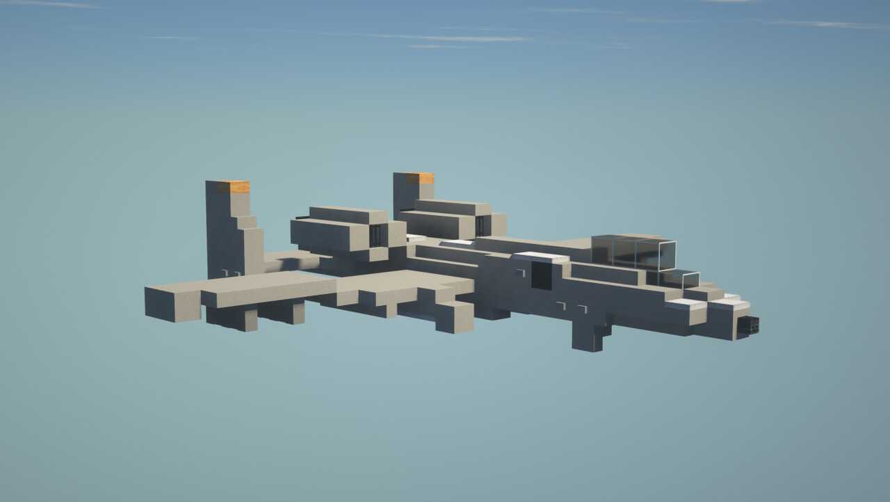 Fairchild Republic A-10 Thunderbolt "A-10 Warthog" Minecraft Map