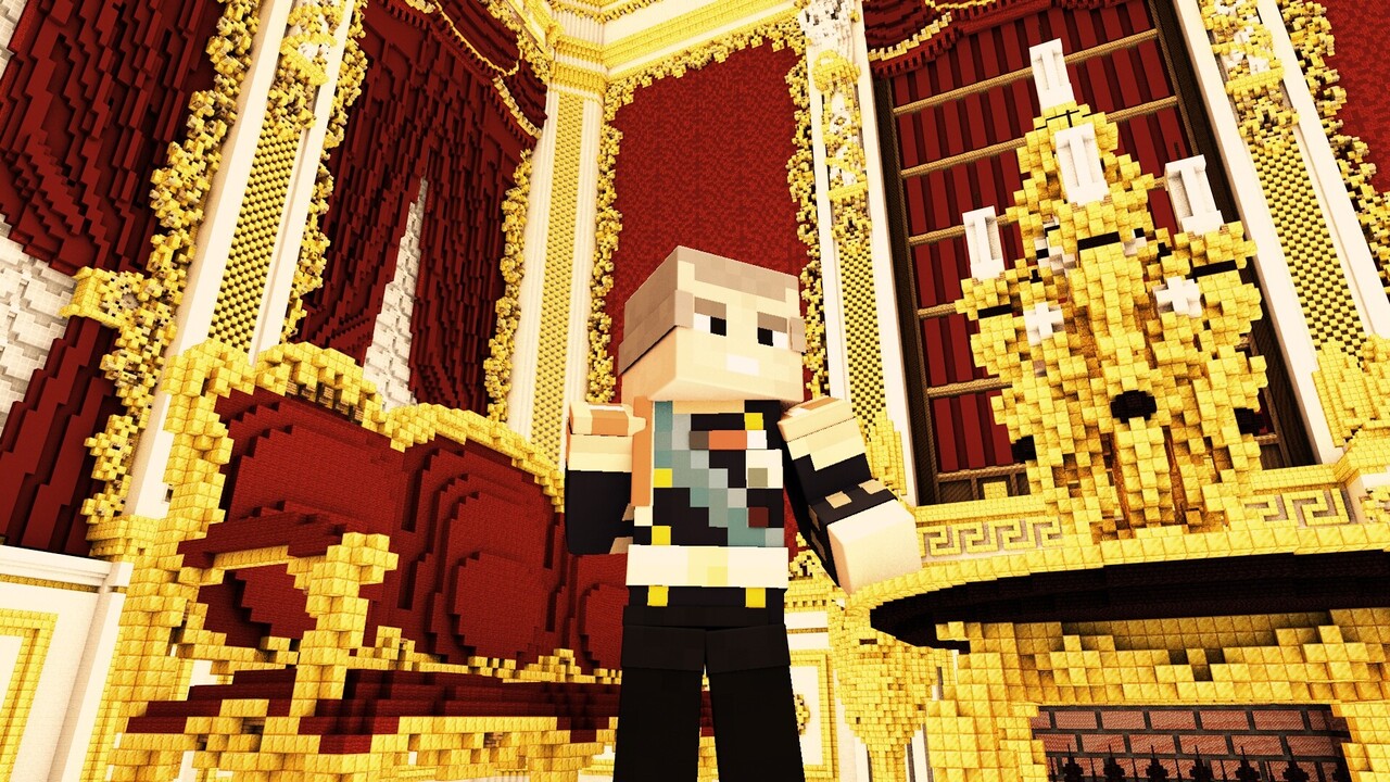 Red cabinet [Updated Rococo Hall] | Interior Minecraft Map