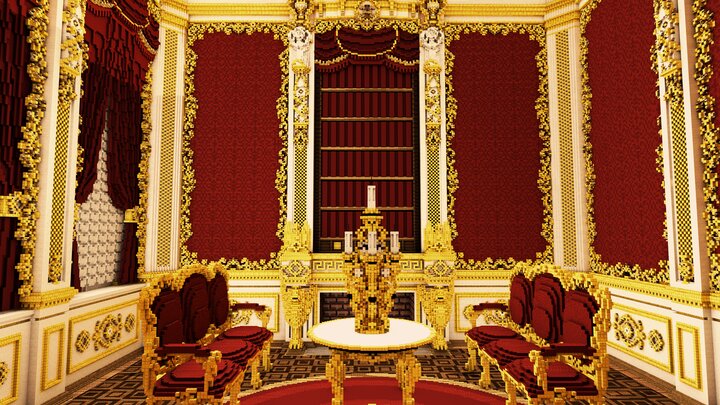 Red cabinet [Updated Rococo Hall] | Interior Minecraft Map