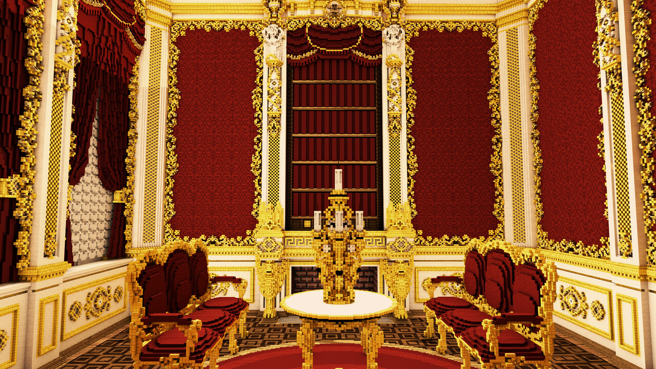 Red cabinet [Updated Rococo Hall] | Interior Minecraft Map