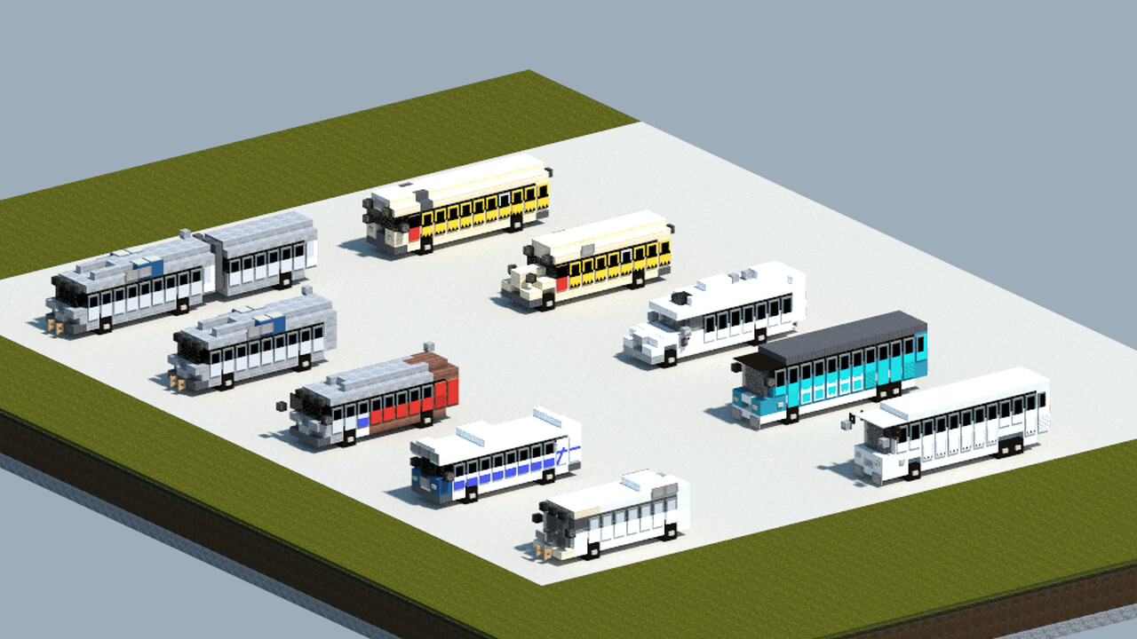 Dreamy's pack of buses [With Download] Minecraft Map