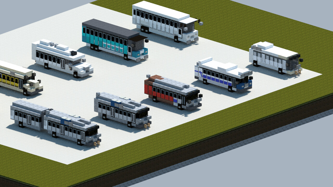 Dreamy's pack of buses [With Download] Minecraft Map