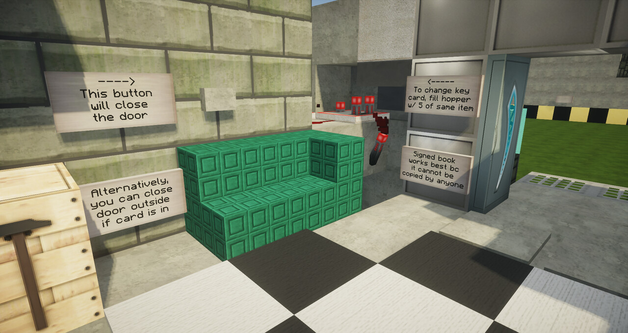 Key Card Vault Minecraft Map