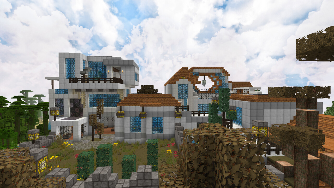 Mountain Mansion with Star Wars vibes 🌠(Creative World) Minecraft Map