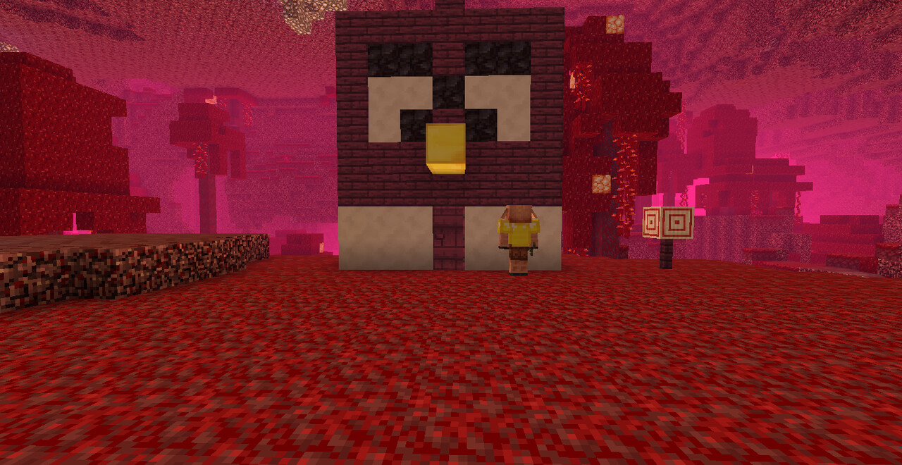 Angry Birds Vibin In The Nether (20w28a) Minecraft Map