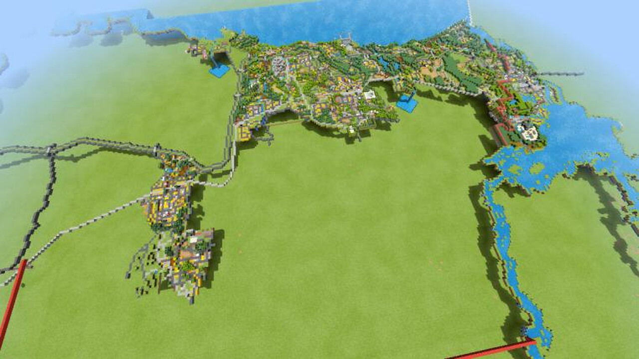 Layout World of EstoniaRP. Work in Process. Minecraft Map