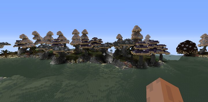 Over Grown survival spawn Island with JAVA world download Minecraft Map