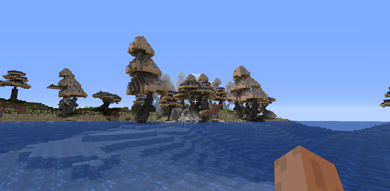 Over Grown survival spawn Island with JAVA world download Minecraft Map
