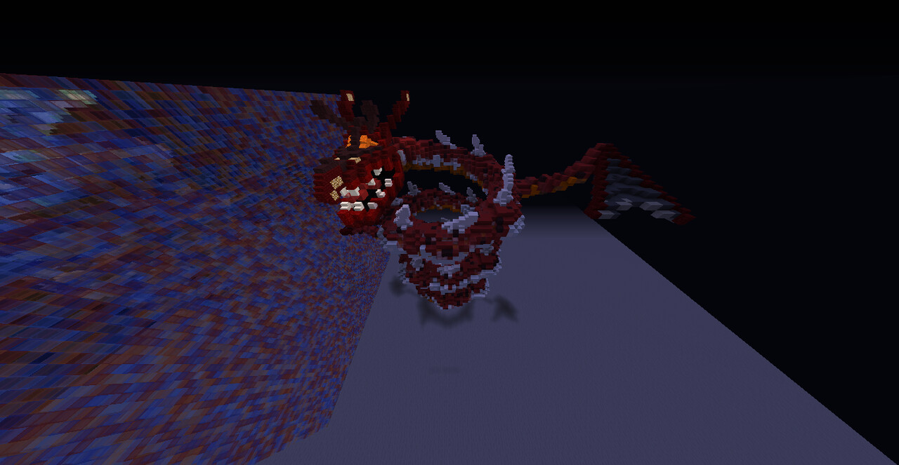 My first dragon build attempt Minecraft Map