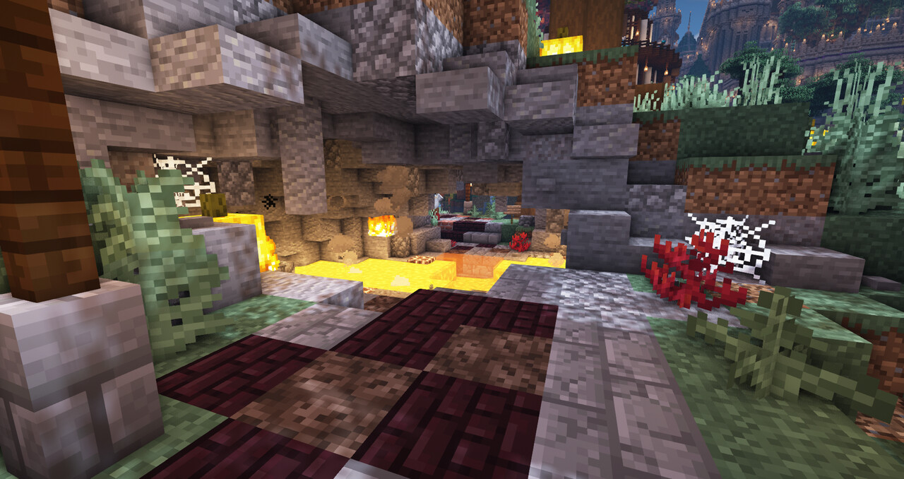 Colossal Autumn Tree and Landscape Minecraft Map