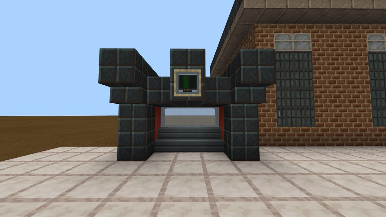 Boston 2077 World Objects #1 BUS STOP Minecraft Map