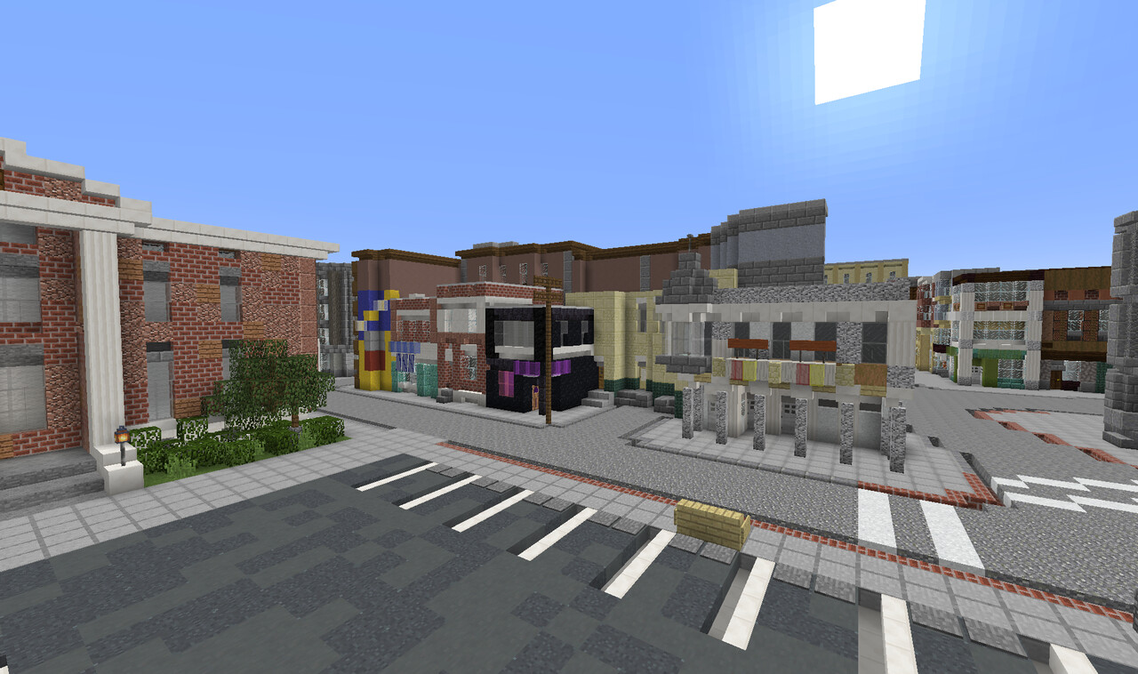 Back to the Future - Hill Valley 1985 - Courthouse Square Minecraft Map