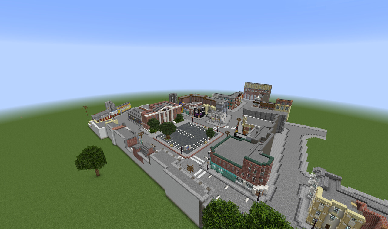 Back to the Future - Hill Valley 1985 - Courthouse Square Minecraft Map
