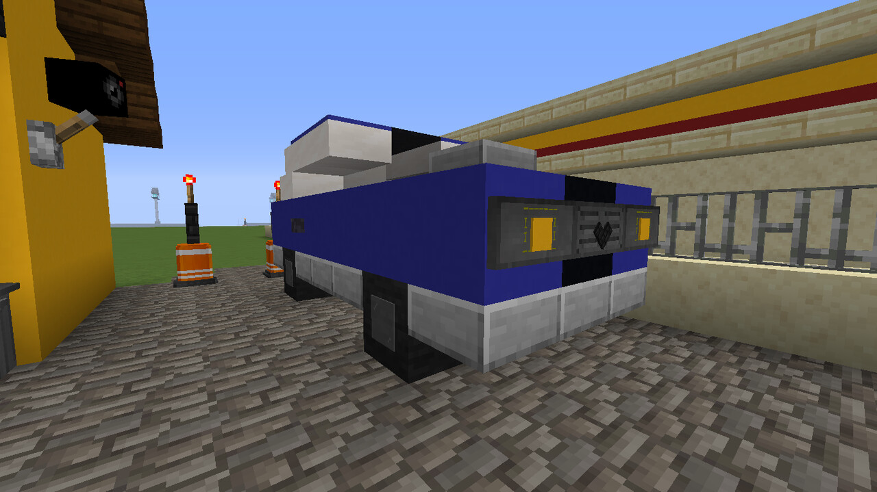 American Blue Car Minecraft Map