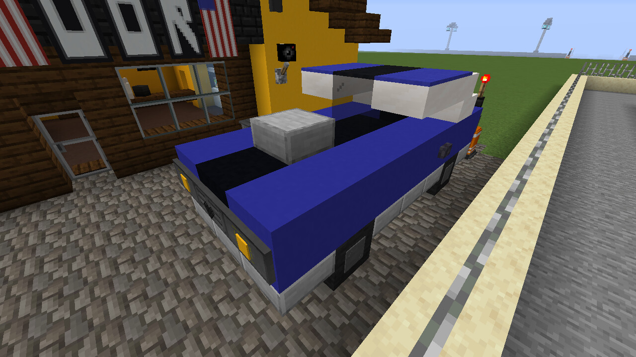 American Blue Car Minecraft Map