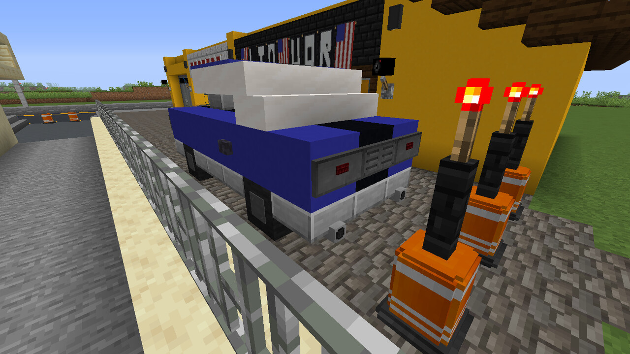 American Blue Car Minecraft Map