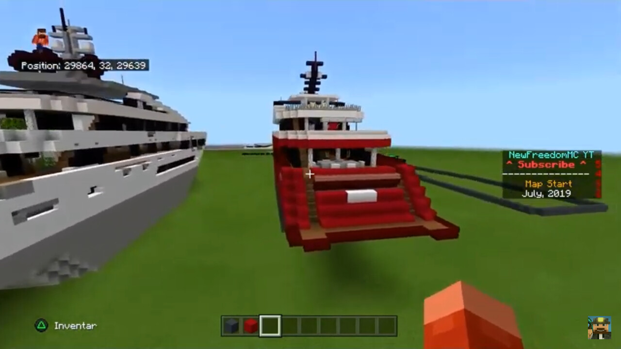 Minecraft Super Yacht Tutorial Download | IPanema Minecraft Map