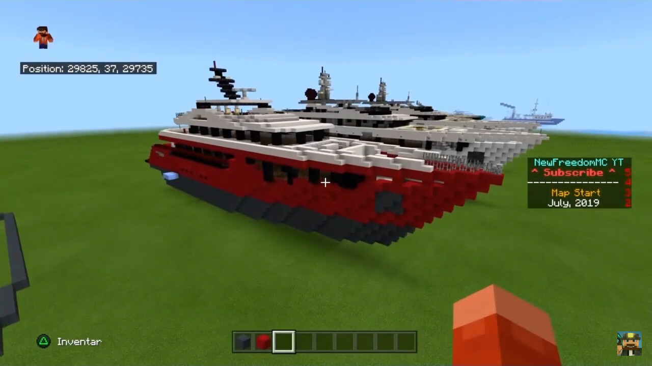 Minecraft Super Yacht Tutorial Download | IPanema Minecraft Map