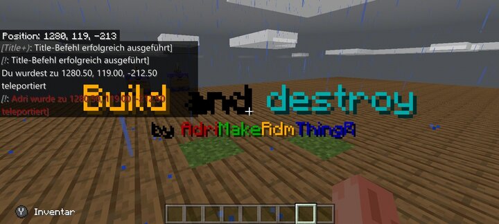 Build and Destroy Minecraft Map