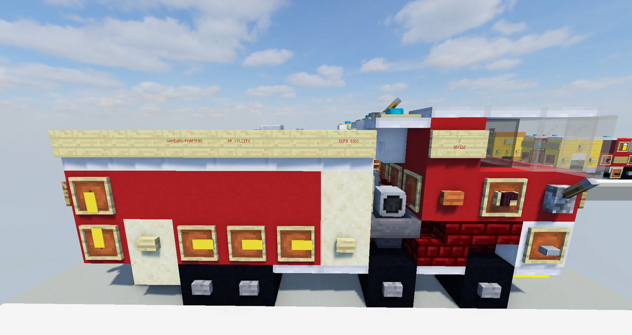 Camions Pompiers français [FR] [French firetrucks] Minecraft Map