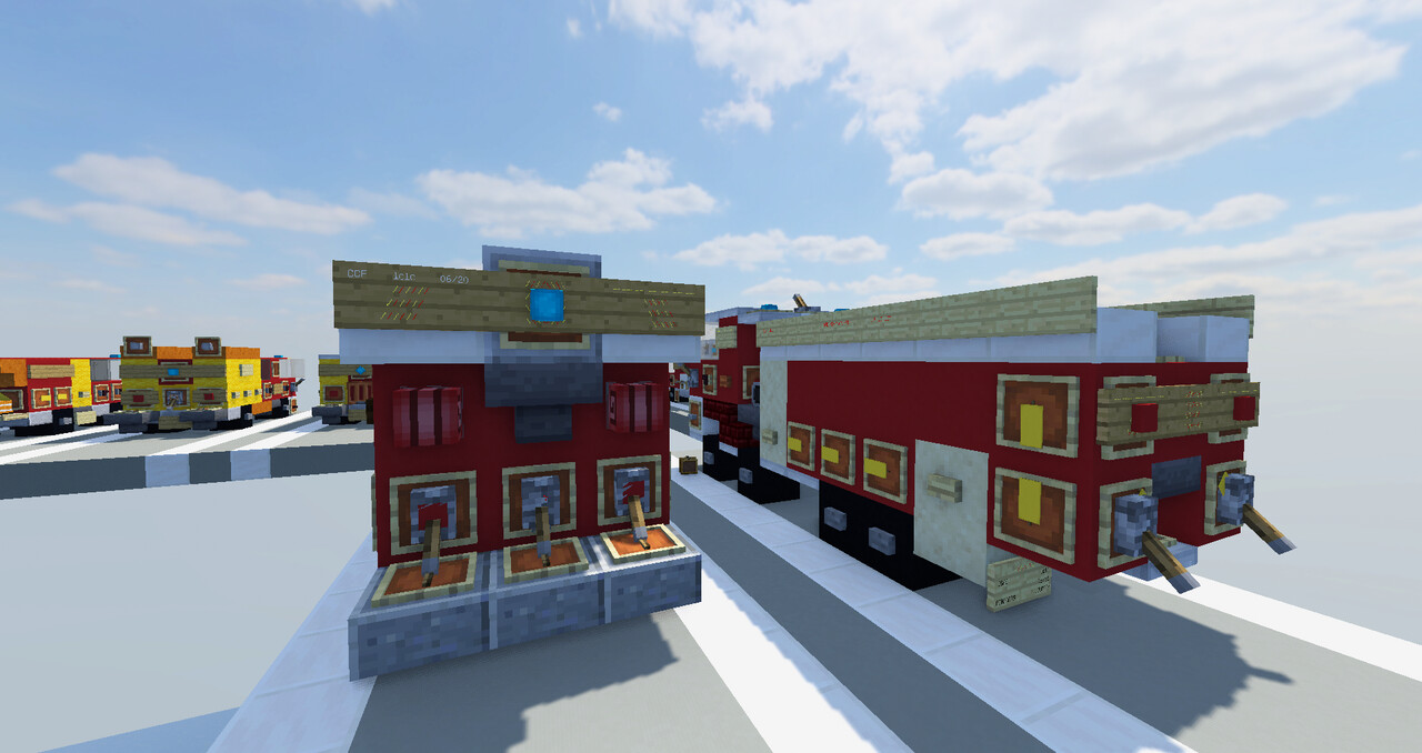 Camions Pompiers français [FR] [French firetrucks] Minecraft Map