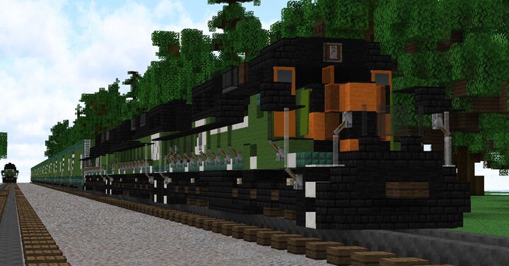 Burlington Northern SD40-2 s Minecraft Map